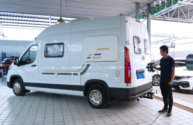 Customize a Large RV with Optical 3D Measurement System TrackScan-Sharp ...